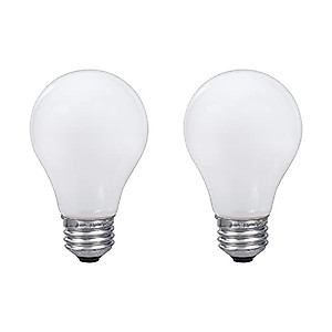 SYLVANIA Incandescent Light Bulb, 25W A19, Dimmable, Medium Base, 160 Lumens, 2850K, Soft White - 2 Pack (10562)