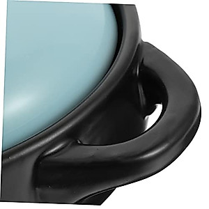 HEMOTON Ceramic Clay Pot Korean Clay Pot Stockpot with Lid Chafing Dishes with Lids Ceramic Stew Pot Oven Pot Sizzling Hot Pot Ceramic Cooking Pots Casserole Kitchen Stew Pot Blue Gas Food