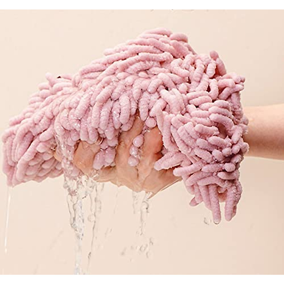 GTONEE 7pcs Soft Chenille Hanging Hand Towels ,Quick Dry Hand Bath Towel, Cute Hedgehog Hand Towel, Bathroom Hand Towels with Hanging Loop, Absorbent Kitchen Hand Towels, Dustproof No Dandruff