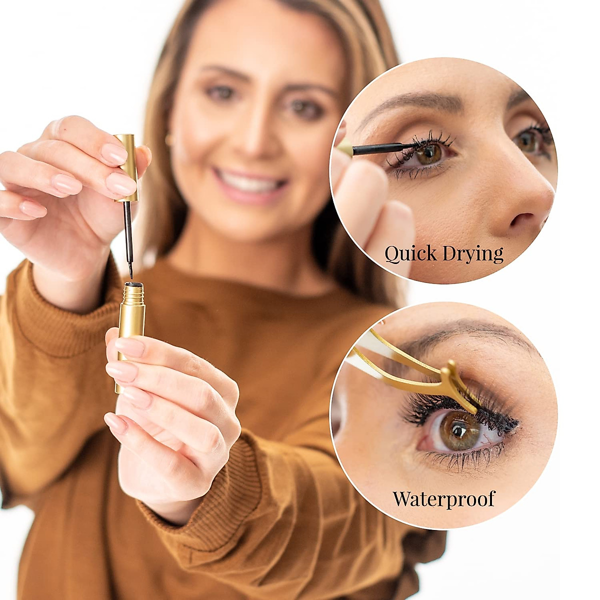 MELE Mele Magnetic Eyelashes & Eyeliner Kit | Reusable Easy To Apply Natural Looking Lash Kit | Long Lasting Comfortable False Lashes | 5 Pairs, 8 Piece Set