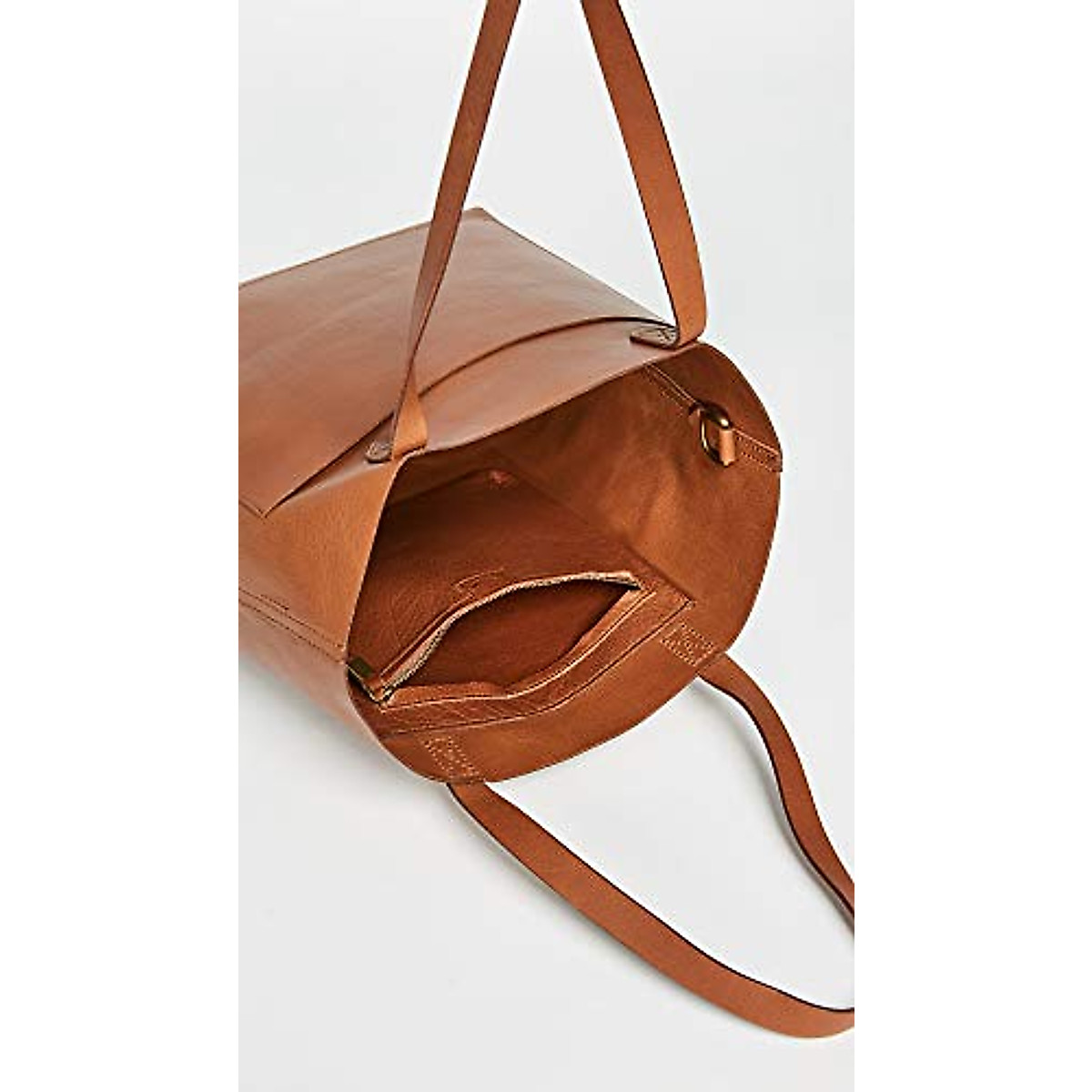 Madewell Women's Medium Transport Tote, English Saddle, Tan, Brown, One Size