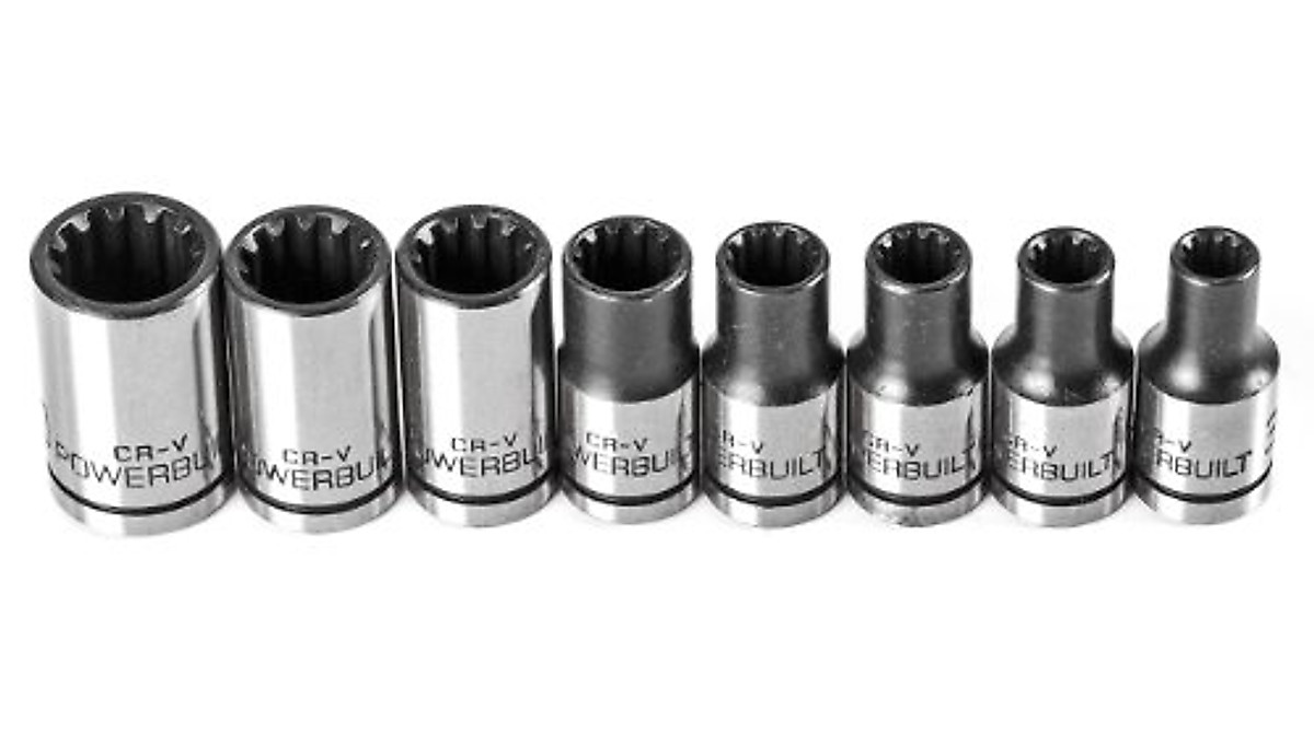 Powerbuilt 8-Piece SAE Spline Socket Set - Ultimate Durability