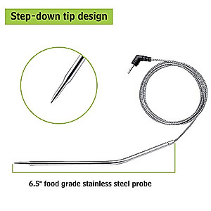 Official ThermoPro Stainless Steel Probe Replacement Stainless Meat Probe for TP06S, TP07, TP610, TP16, TP16S