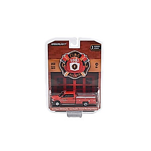 ModelToyCars Los Angeles County Fire Department (California) 2017 Dodge Ram 3500 Dually Service Truck, Red - Greenlight 67010E/48 - 1/64 Scale Diecast Model Toy Car