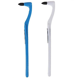 Chironal 2Pcs Portable interdental Brush Orthodontic Toothbrush Small Head Soft Correction Teeth Brace Clean Wisdom Toothbrush Dental