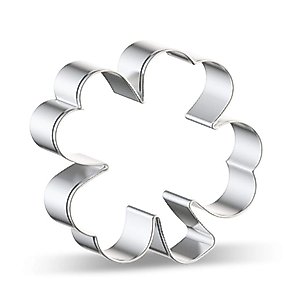 WJSYSHOP Shamrock Clover Flower Cookie Cutter - A