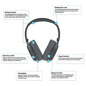 Tablet Bundle: Includes Amazon Fire HD 10 Plus tablet, 10.1", 1080p Full HD, 32 GB (Slate) & Made for Amazon Active Noise Cancelling Bluetooth Headphones (Grey)