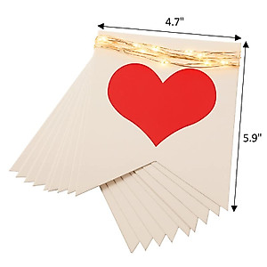 Just Married Banner, Wedding Bunting Banner with 8 Flicker Mode LED Fairy String Light, Hanging Sign Garland Pennant Photo Booth Props for Bridal Shower Wedding Engagement Car Party Decoration