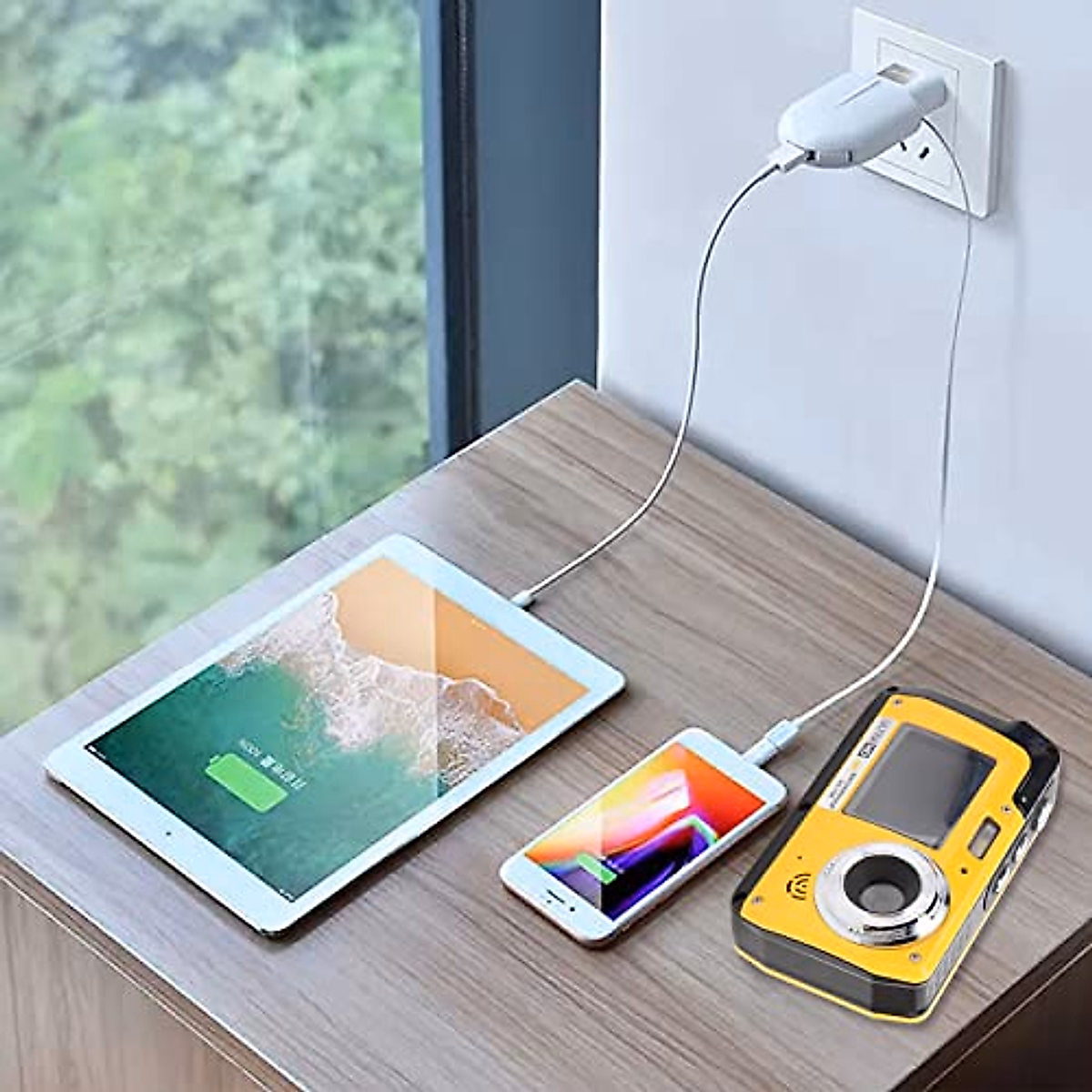 Digital Camera for Photography, 4K 56MP 18X 10ft Waterproof Digital Camera, Front and Rear Dual Screen Camera HD 3.0in Digital Camera, 1700mAh.(HD F5)