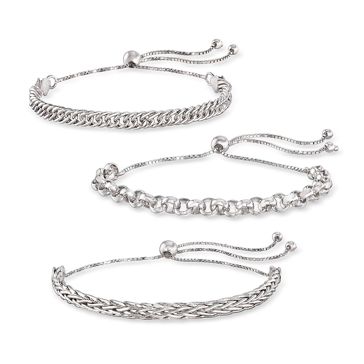 Ross-Simons Sterling Silver Jewelry Set: Multi-Link Bolo Bracelets