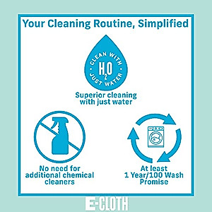 E-Cloth Deep Clean Mop, Microfiber Mop, Perfect Floor Cleaner, Laminate, Tile and Stone Flooring, Washable and Reusable & Shower Cleaning Kit, Microfiber Shower Cleaner, Streak-Free Shine on Showers