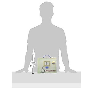 Baby Briefcase Baby Paperwork Organizer, Mint/Periwinkle