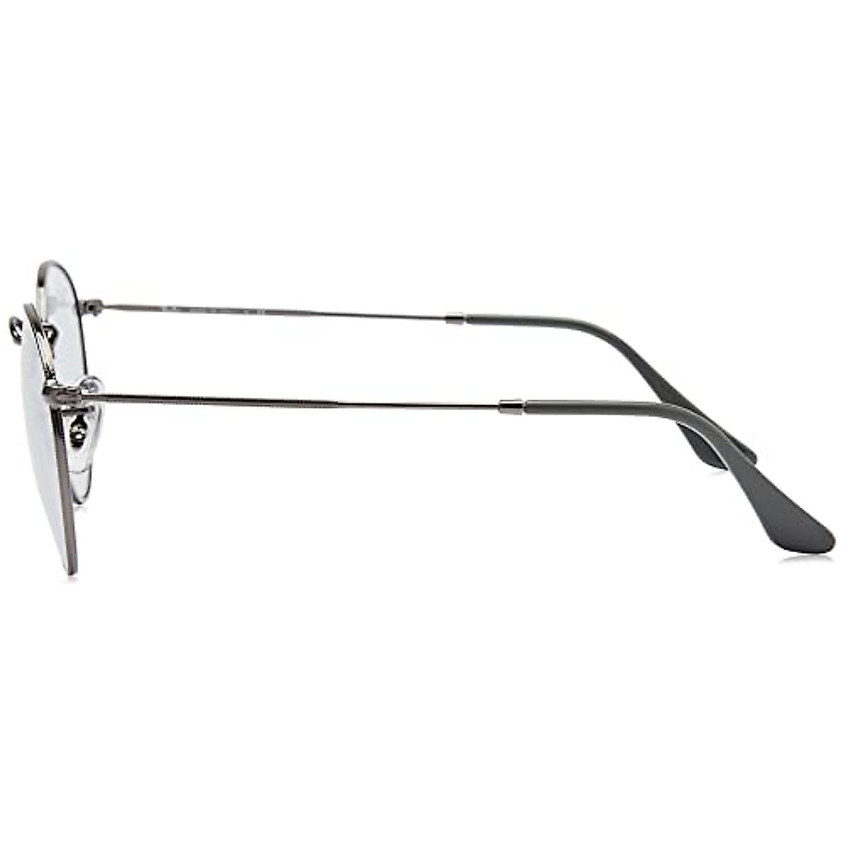 Ray-Ban Rb3447 Round Metal Polarized Sunglasses, Gunmetal/Evolve Photochromic Grey to Violet, 53 mm