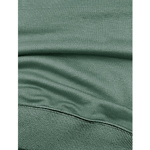 PRETTODAY Women's Casual Solid Sweatshirts Long Sleeve Crew Neck Tops Loose Pulloverss (Mint, l)