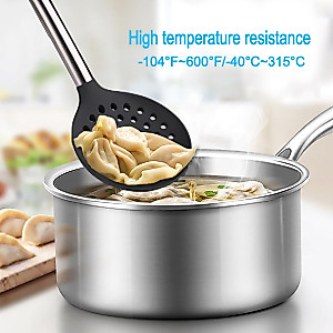 KLAQQED 5Pcs Silicone Spatula Heat Resistant Long Large Spatulas Set for Nonstick Cookware, Rubber Pancake Fish Turner Spatula for Kitchen Use Silicone Spatula Cooking Kitchen Utensils Set Black