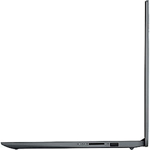 Lenovo Ideapad 1 Laptop, 15.6" HD Screen, AMD Athlon Silver 3050U, 8GB RAM, 256GB PCIe SSD, Webcam, HDMI, Type-C, Wi-Fi 6, Media Card Reader, Windows 11 Home, Cloud Grey (Renewed)