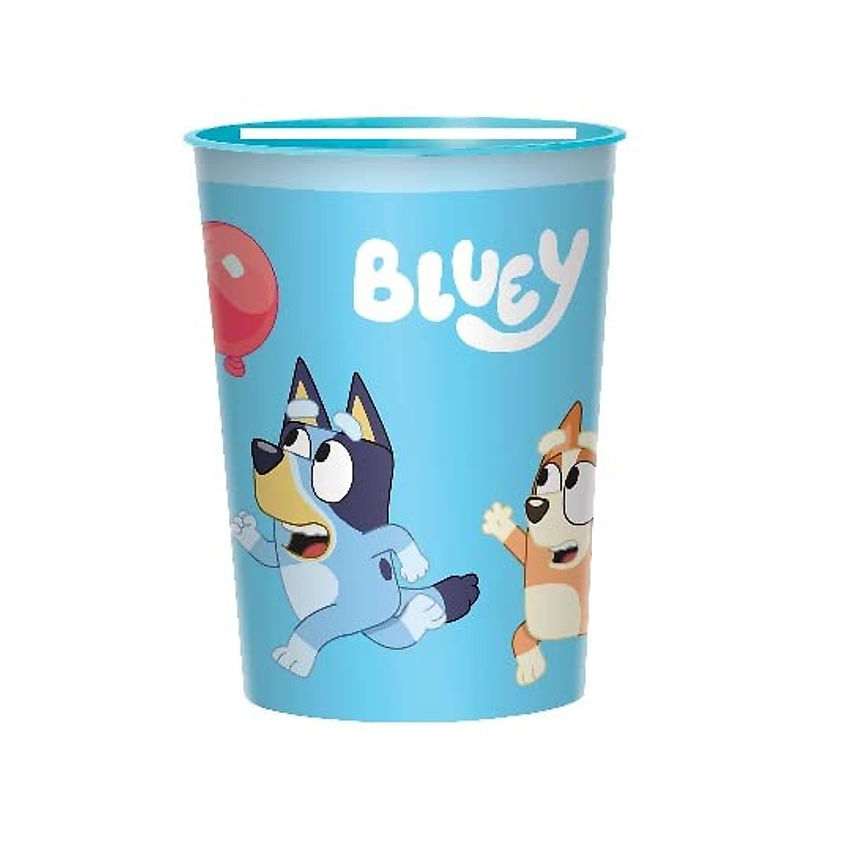Amscan Bluey Birthday Baby Party Supplies Bundle Pack includes 12 Plastic Reusable Cups