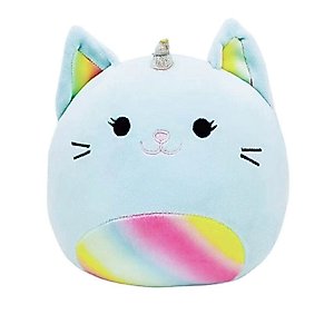 Irakaia Stuffed Rainbow Cat Unicorn Animal Plush Toy, Cute 8 Inch Ultrasoft Kawaii plushies (Caticorn)