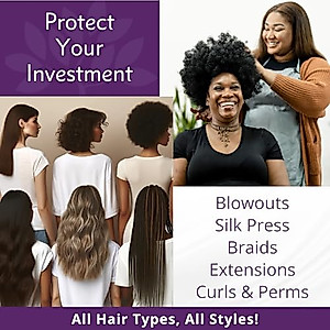 100% Pure Mulberry Silk Head Scarf | Women's Hair Wrap for Sleeping at Night | Maintains Style, Reduces Frizz, Aids Growth - Pink