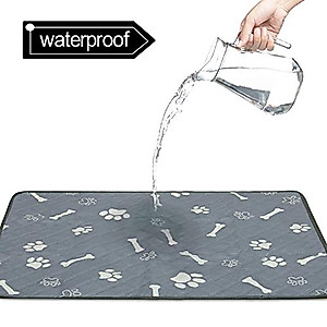 Washable Pee Pads for Dogs, Waterproof Reusable Puppy Pads, Super Absorbent Pet Whelping Pad for Training, Travel, Whelping, Large Leak-Proof Dog Pee Mats for Dog Cat Rabbit, 2 Pack