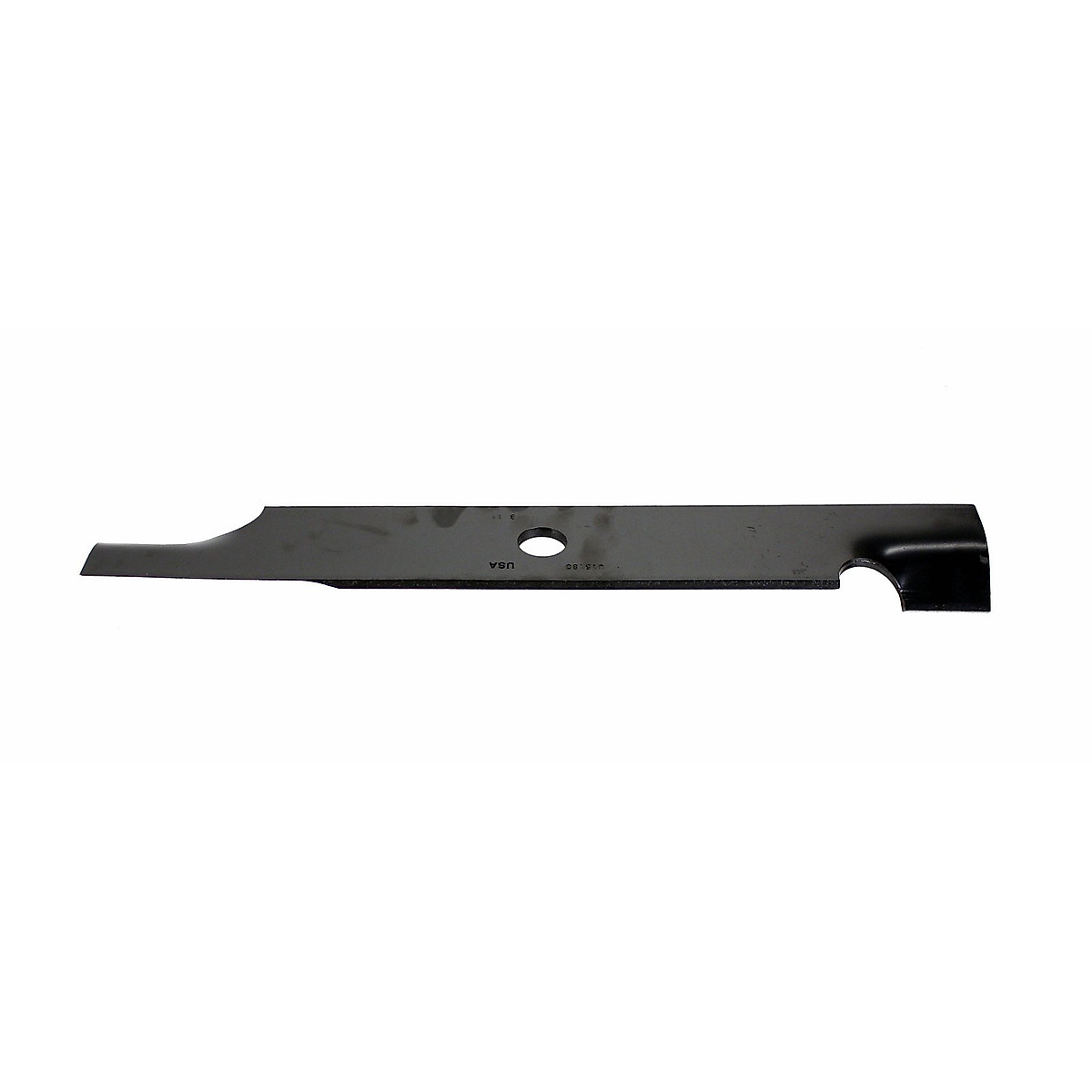 USA Mower Blades U15180BP (9) High-Lift Replacement Blade for Toro 103-6387 103-6387-S 103-6402-S Length 18 in. Width 2-1/2 in. Thickness .250 in. Center Hole 15/16 in. 52 in. Deck