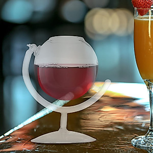 Cocktail Glasses Set of 4, Wine Glasses Cocktail Cups Wine Globe Decanter Fancy Fun Cocktail Glasses for Home Bar Club Party Novelty Drinking, Juice, Wine