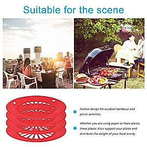 60 Pcs Grill Plate Easter Paper Plates Paper Plates Bulk Dinner Plate Glad for Kids Paper Plates Plate Holder Cake Plates Disposable Durable Plastic Support Commercial re-usable