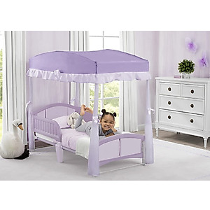Delta Children Girls Canopy for Toddler Bed, Purple