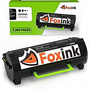 FOXINK Compatible Toner Cartridge for Lexmark MS310 MS310dn MS312 MS312dn MS315 MS315dn MS410 MS410dn MS415 MS415dn MS510 MS610 Printer Remanufactured for 501H 50F1H00, High Capacity 5,000 Page Yield