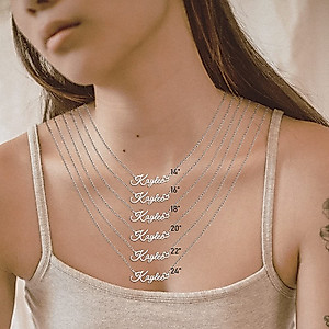 SexyMandala Personalized Name Necklace Custom Name plate Necklace Gold Love Heart Sterling Silver Pendant Necklace Gift for Women