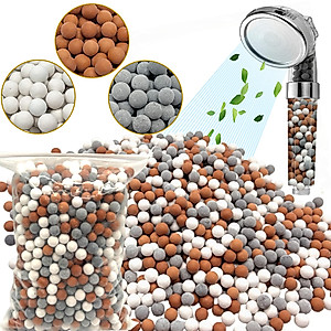 AHSNYLC 200g Shower Head Beads Refills - Mineral Shower Head Replacement,Ionic Shower Head Beads,Beaded Shower Head Filter for Filtered Shower Head