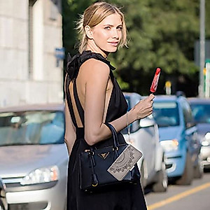 Asuwish Compatible with Oppo Reno 2 Wallet Case and Tempered Glass Screen Protector Credit Card Holder Flip Purse Accessories Wrist Strap Stand Folio Cell Phone Cover for Reno2 2019 Women Men Grey