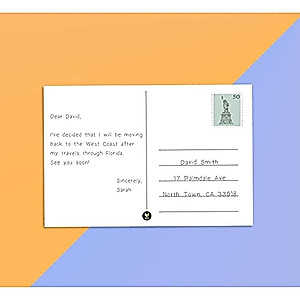 Best Paper Greetings 40-Pack Postcards Featuring Photos from 20 Famous Places Around the World, 15.2 x 10.2 cm