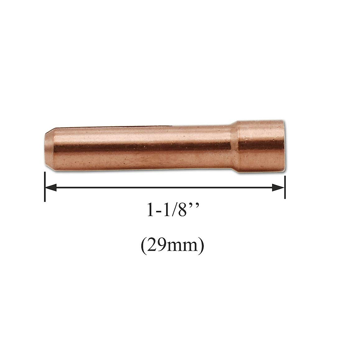10PK TIG Stubby Collets 10N24S 3/32" & 2.4mm for WP 17 18 26 TIG Welding Torch (10N24S (3/32"))