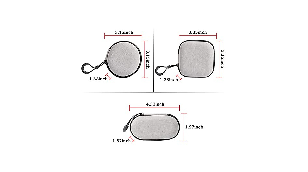 3 Pack Earbud Cases - Portable & Stylish Storage Solution