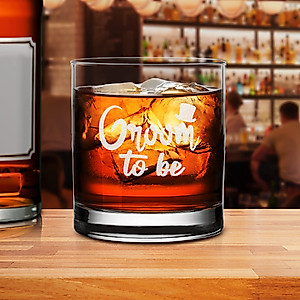 NeeNoNex Groom To Be Whiskey Glass