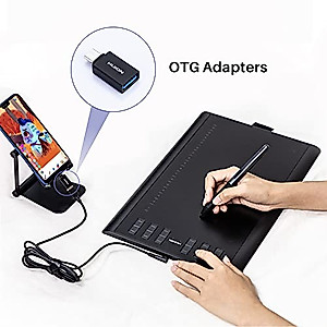 HUION Inspiroy H1060P Graphics Drawing Tablet with 8192 Pressure Sensitivity Battery-Free Stylus and 12 Customized Hot Keys, 10 x 6.25 inches Digital Art Tablet for Mac, Windows PC and Android