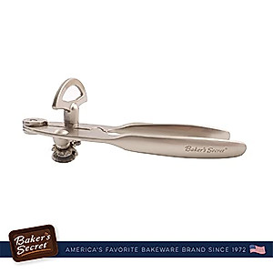Baker's Secret - Can Opener Stainless Steel Heavy Duty Tin Can Opener