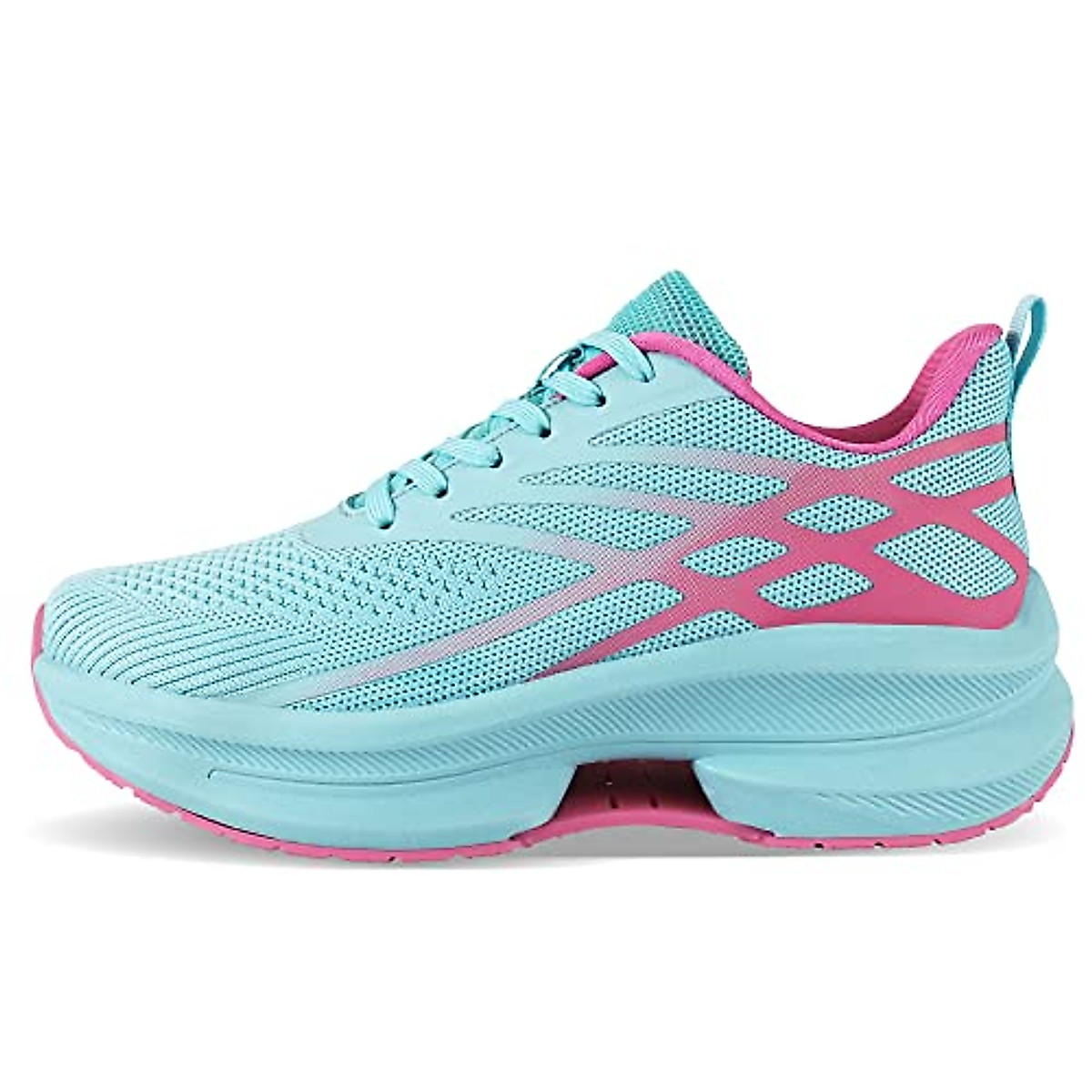 SOSTALU Running Shoes Women Walking Athletic Tennis Ladies Wide Arch Support Fashion Sneakers Blue Size 8