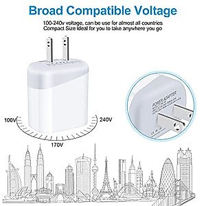 USB C Pixel 7 Fast Charger Type C Charging Block for Google Pixel 7 Pro 7 6a 6 Pro 5a,20W PD 3.0 USB C Wall Charger Box Cube Power Adapter for iPhone 14 Pro 13 12 11 SE,Samsung Galaxy A14,A23,S23,A13