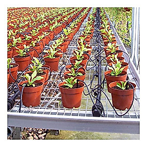 LRJSKWZC Garden Sprinkler 1 Set 4-Ways Drop Bent Arrow Drip Irrigation Fittings Garden Home Flower Plant Drip Irrigation System Greenhouse Dripper (Color : Black)