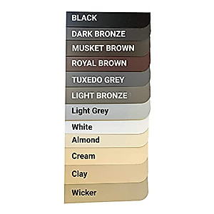 Eagle 1 Rain Gutter Valley Splash Guards, Straight or Bent (2 Per Order) Includes Screws and 1/4" Bit Driver (Classic Bent, Almond)