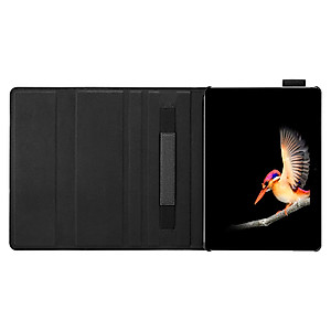 Spigen Stand Folio Designed for Microsoft Surface Go 4 Case (2023) / Surface Go 3 Case (2021) / Surface Go 2 Case (2020) / Surface Go Case (2018) with Pen Holder - Charcoal Gray