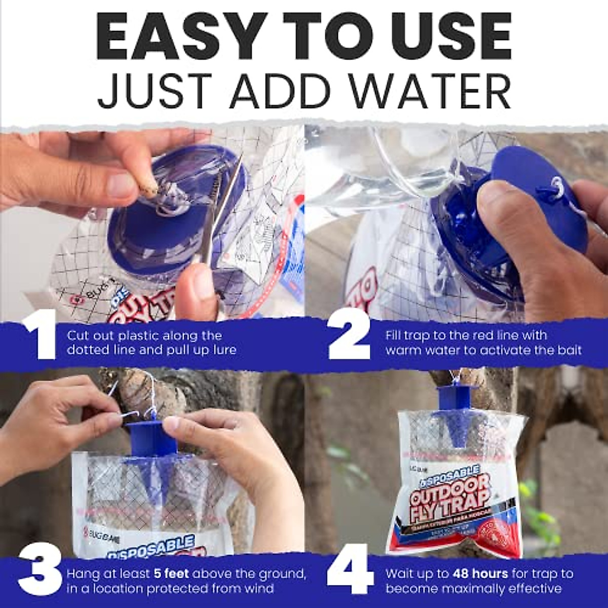 Fly Traps Outdoor Fly Traps. 9 Natural Pre-Baited Fly Bags Outdoor Disposable. Fly Trap Bag Fly Catchers Outdoors. Stable Horse Ranch Fly Trap. Disposable Fly Traps Outdoor Hanging Fly Killer