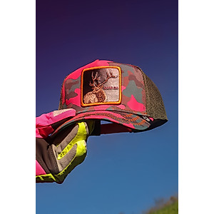 Goorin Bros. The Farm Kablamo Camo Collection Unisex Adjustable Trucker Cap, Pink (Elk Season Dreams), One Size