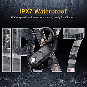 Wireless Earbuds Bluetooth Headphones 130Hrs Playtime with 2500mAh Wireless Charging Case LED Diaplay Hi-Fi Waterproof Over Ear Earphones for Sports Running Workout Gaming