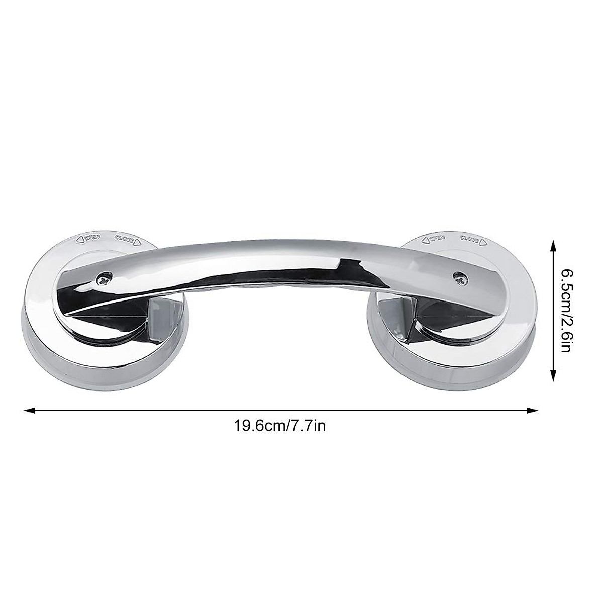 Vacuum Suction Cup Handrail ABS PC Anti Slip Hand Grip Bathroom Kitchen Glass Living Room Door Hand Shower Grab Bars Glass Door Window Handle