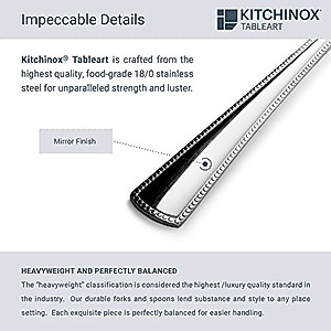 Kitchinox Kithinox Flatware Set, Service for 4/20 Piece, Parker, 20 Count