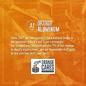 36" Industrial T-Track Mill Finish .730" x .490" Heavy-Duty Track for Woodworking, Clamps, and Jigs by Orange Aluminum - Made in USA