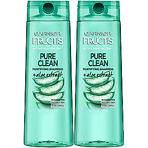 Garnier Hair Care Fructis Pure Clean Shampoo, 12.5 Fl Oz, 2 Count
